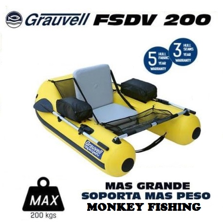 Grauvell FSDV 200 Pato de pesca con remos - Monkey Fishing